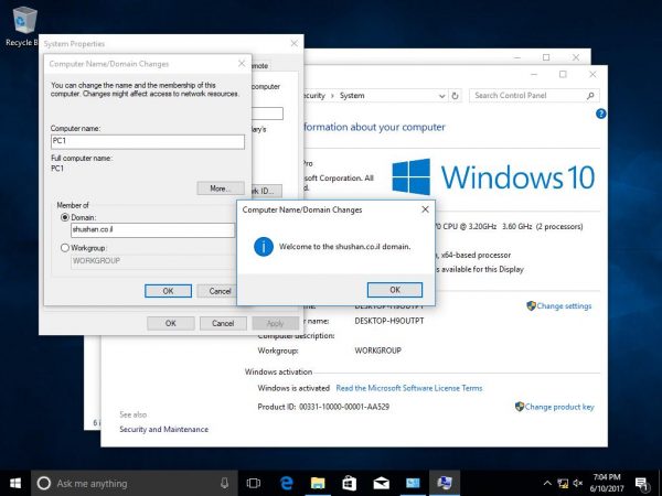 צירוף מחשב לדומיין | Windows 10 Domain Join | צירוף מחשב לDomain – טל ...