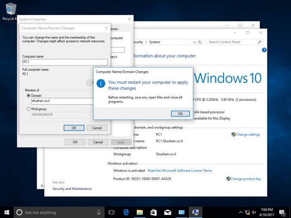 צירוף מחשב לדומיין | Windows 10 Domain Join | צירוף מחשב לDomain – טל ...