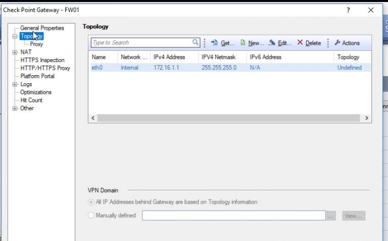 הגדרה ראשונית ל Checkpoint FW לאחר התקנה – חיבור לרשת האינטרנט – טל בן שושן